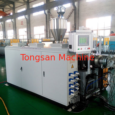 WPC profile extrusion line PE+wood plastic composite WPC decking extrusion line