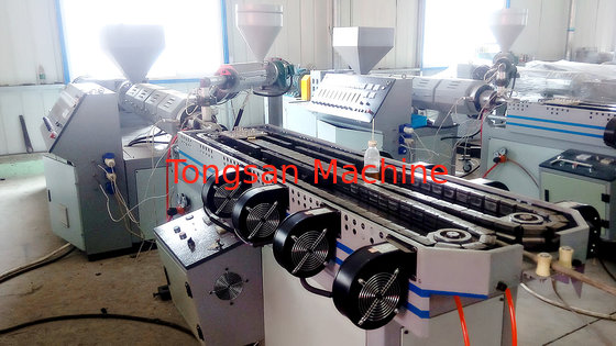 Extension Shrinkable PP PE single wall corrugated pipe production line