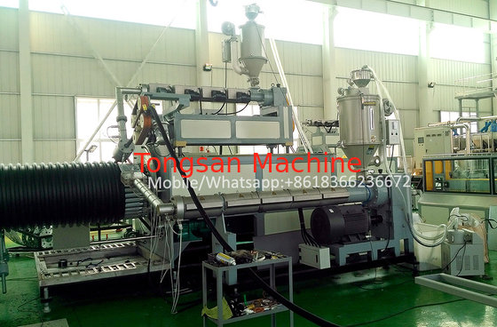 HDPE pipe extrusion line HDPE Krah corrugated pipe making machine