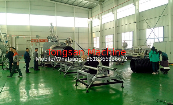 HDPE pipe extrusion line HDPE Krah corrugated pipe production line