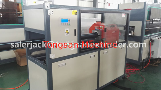 Single scew extruder pipe extrusion line HDPE gas and water pipe making machine