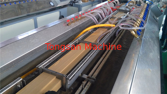 wpc door frame extrusion line WPC PVC wood plastic foaming foor frame extrusion machine