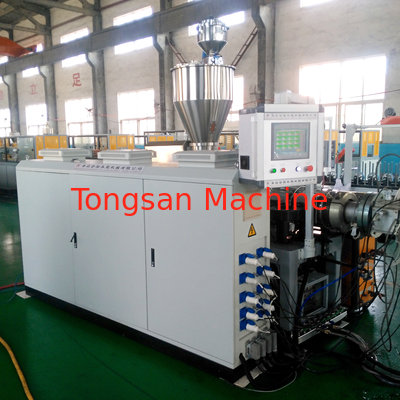 WPC profile extrusion line PE+wood plastic out door floor extrusion line