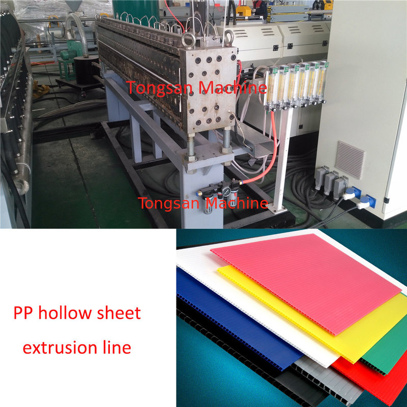 LSJ120/33  1200-2300mm Hollow sheet extrusion line PP hollow sheet extrusion machine