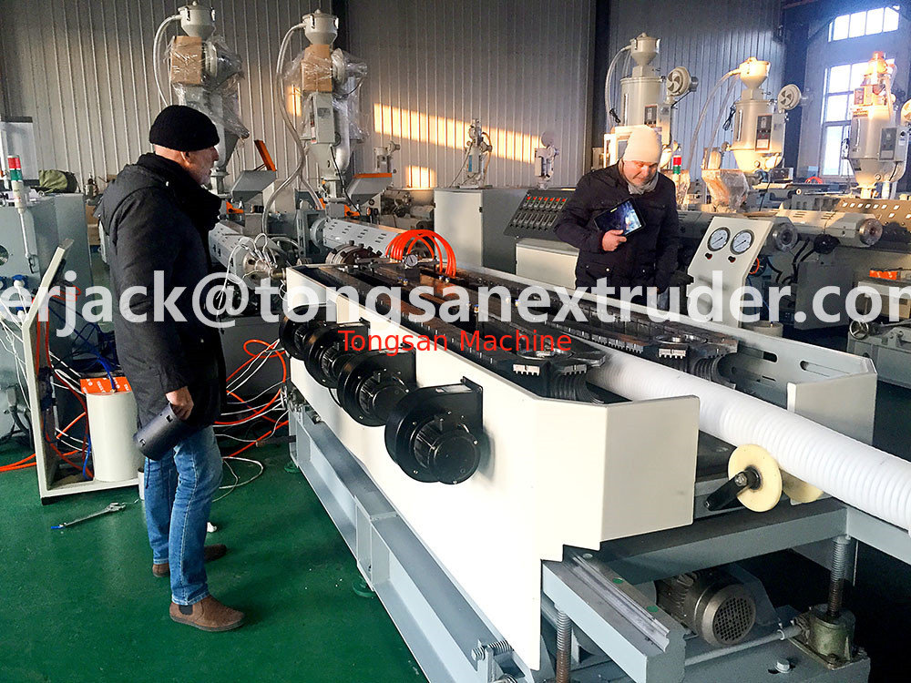 double wall corrugated pipe extrusion line DWC HDPE/PVC double wall corrugated pipe extrusion machine