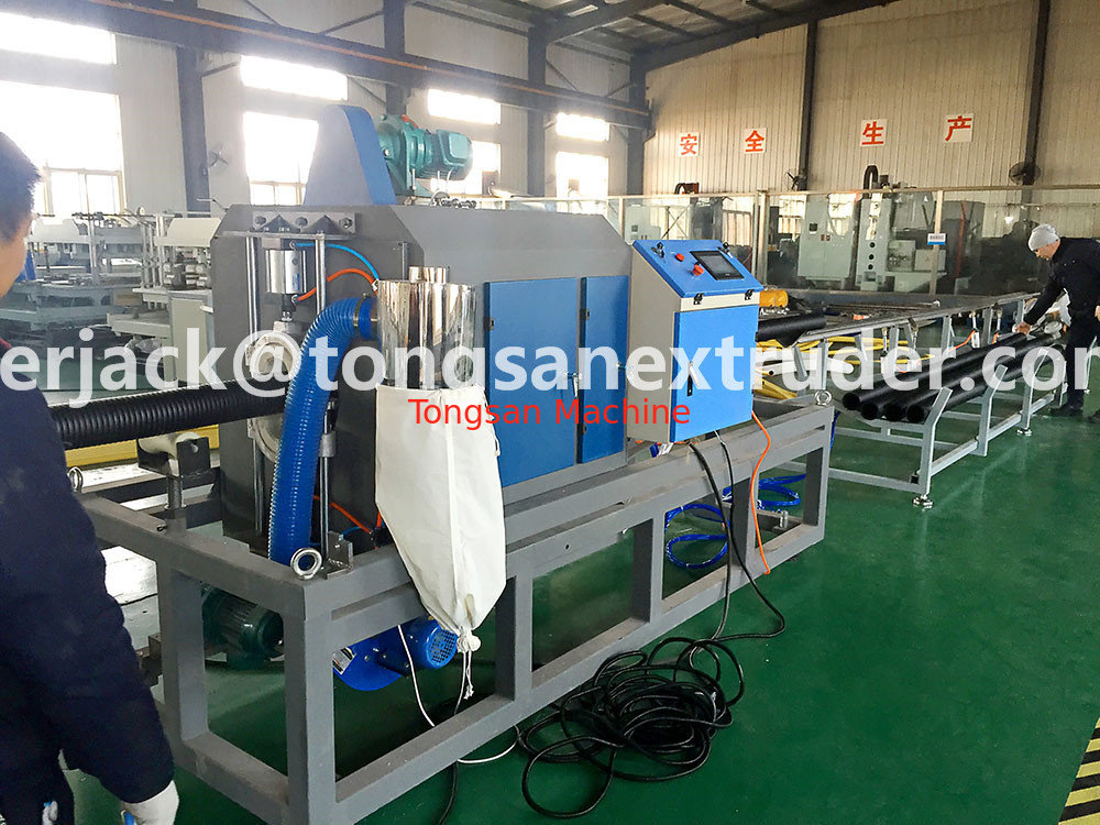 double wall corrugated pipe extrusion line DWC HDPE/PVC double wall corrugated pipe production line