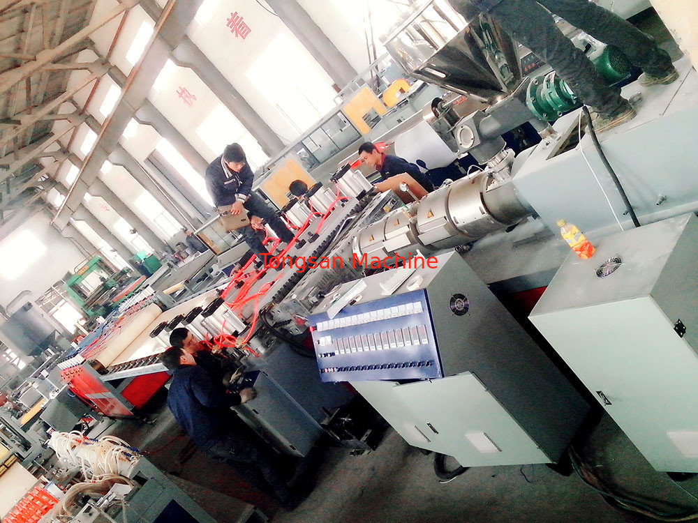 WPC PVC foam board extrusion line WPC PVC foam furniture  board extrison line