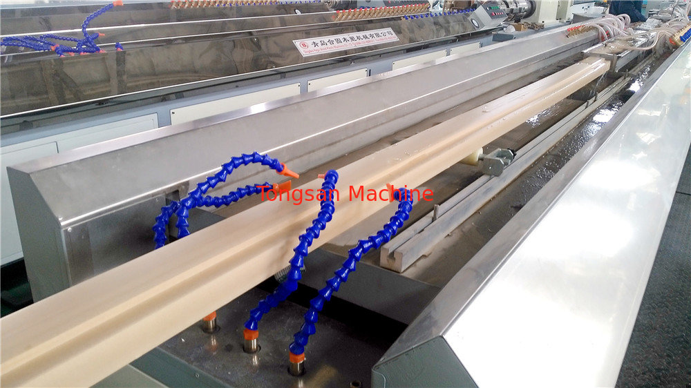 wpc door frame extrusion line WPC PVC wood plastic foaming foor frame extrusion machine