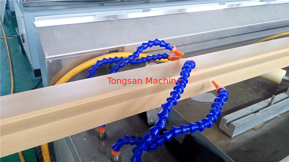 wpc door frame extrusion line WPC PVC wood plastic foaming foor frame extrusion machine