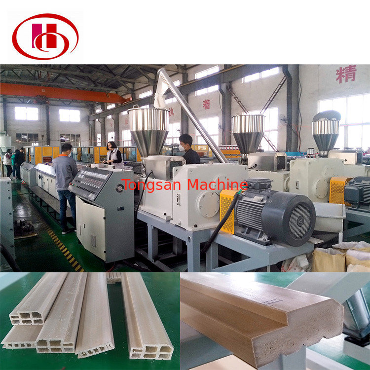 wpc door frame extrusion line WPC solid door frame extrusion machine