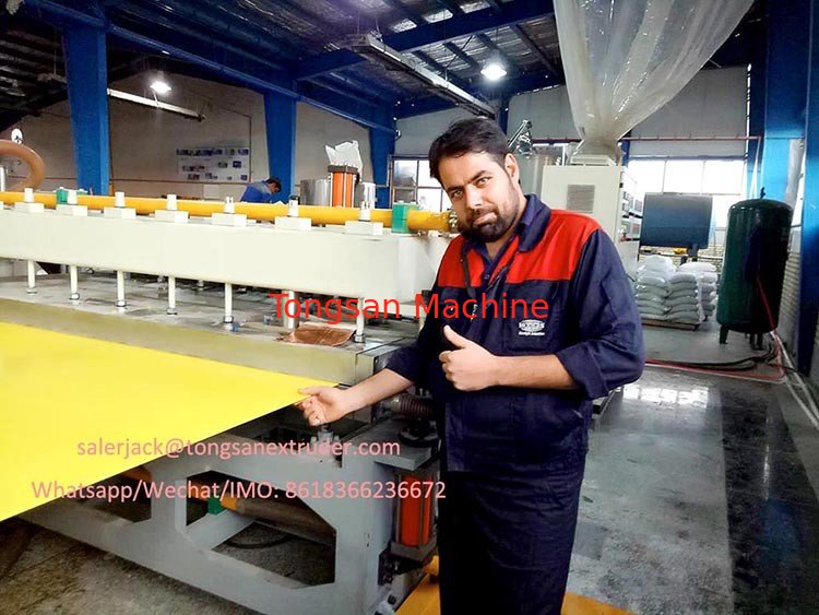 LSJ120/36 2150mm PP corrugated sheet extuder machine/PP hollow sheet machine