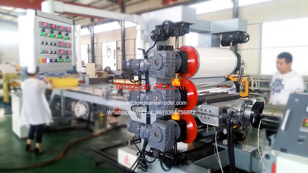 SJSZ-65/132 PVC sheet extrusion line/ PVC edge banding sheet extruder machine