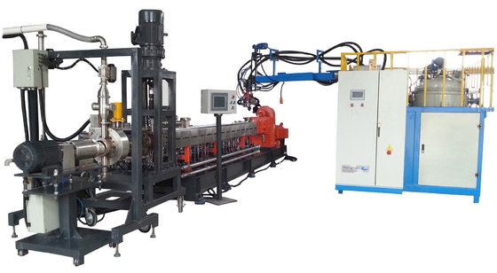 China plastic pellet Polymer compounding parallel co-rotating twin screw extruder supplier