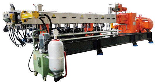 Twin Screw Masterbatch Extruder PE PP Filler Master Batch Machine supplier