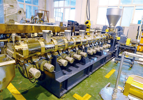 Parallel twin screw extruder PP plastic masterbatch compounding machine supplier