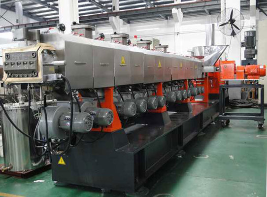Nylon PA +fiber reinforced plastic pellet machine twin screw extruder machine supplier