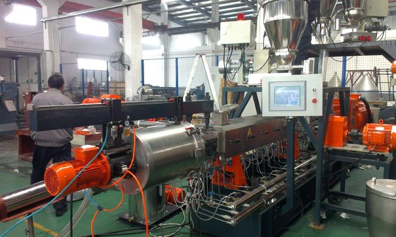 Parallel twin screw extruder PP plastic masterbatch compounding machine supplier