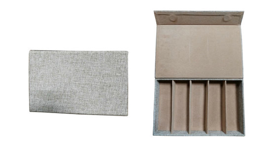 China Linen Multi Glasses Case box Eyewear Display Trays Sunglasses Storage Box supplier