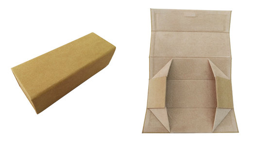 China Kraft Recycle Paper Glasses Case Eco Friendly Collapsible Eyewear Case With Engraving LOGO supplier