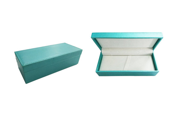 China Customized High Grade PU Gift Box Case Green PVC Wooden Pen Box supplier