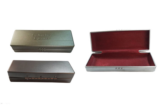 China Silver Aluminum Eyeglass Case OEM Service Aluminium Spectacle Case supplier