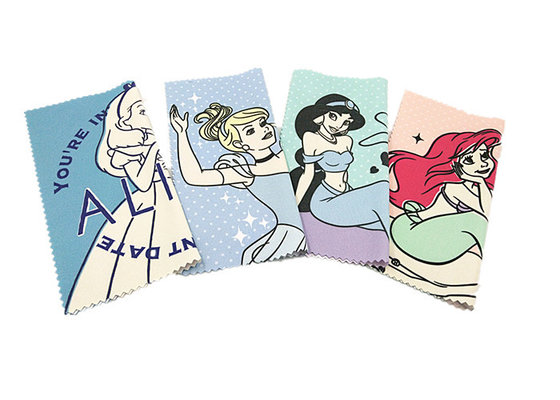 China Cute Digital Printing Microfiber Fabric Eye Cleaning Cloth Full Printing Clothes supplier