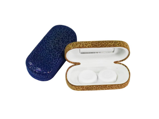 China New Design Cute Contact Cases With Mirror PU Leather Eco - Friendly supplier