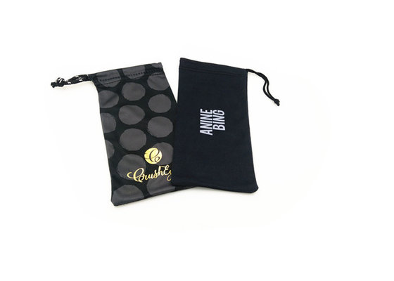 China Portable Microfiber Eyeglass Pouch Light Weight Hot-Stamped Glasses Pouches supplier