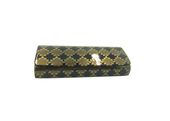 China Diamond Shape PU Leather Hard Eyeglass Case Normal Size 166 * 64 * 34mm supplier
