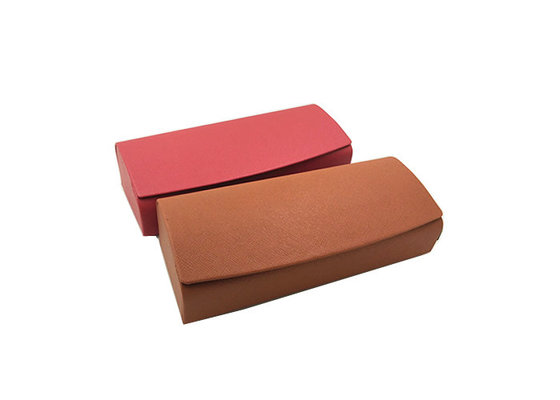 China Retro Leather Custom Color Sunglasses Case / Large Case For Eyeglasses supplier