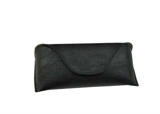 China Premium Pu Leather Glasses Pouch Case With Embossed Logo 169 x 75mm supplier