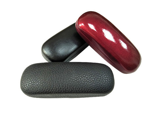 China Vinatge Iron Hard OPtical Glasses Case PU Leather Case For Reading Glasses supplier