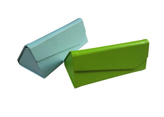 China Foldable Leather High-end Custom Sunglasses Case Portable Glasses Bag supplier