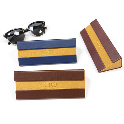 China Custom Gold Stamping Folding Sunglasses case portable glasses bag supplier