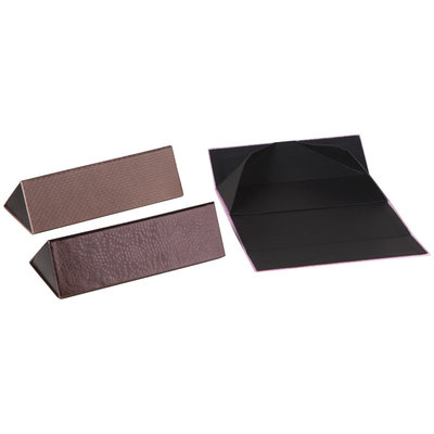 Multifunction PU Handmade Folding Eyeglass Case Triangle Metal Sunglasses Case Box supplier