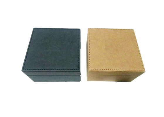 Elegant Kraft Recycle Paper Gift Case Box Black Wrist Watch Box supplier