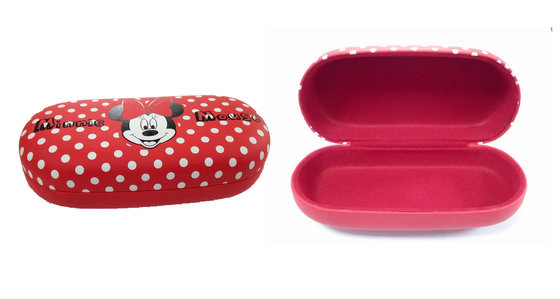 Hard PU Personalised Sunglasses Case With Red Mickey Mouse Pattern supplier
