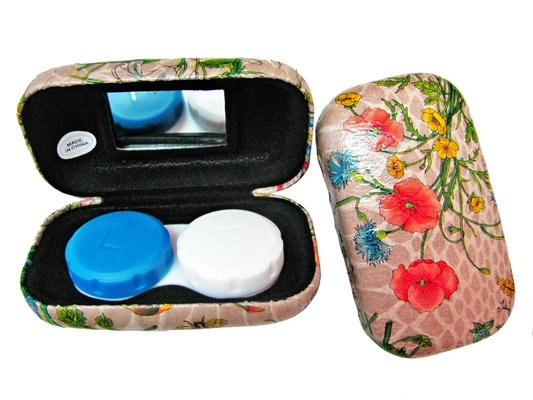 Painting Of Flowers Contact Lens Case For Women With Chinese Characteristics supplier