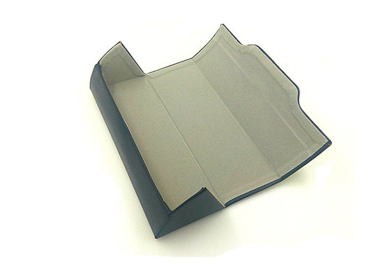 Cool Classical Foldable Metal Eyeglass Case Pu Eyewear Single Color supplier