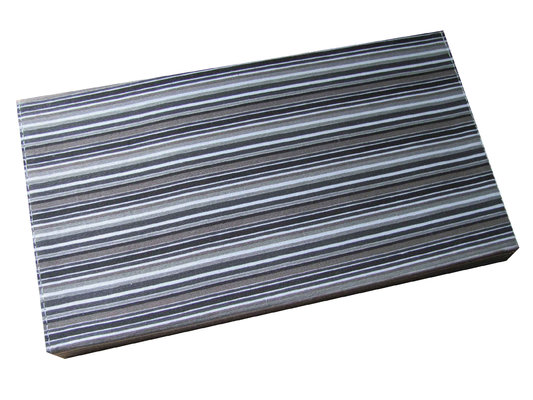 Fabric Cloth Striped Texture Sunglass Box Display With 6 Slot Collector supplier