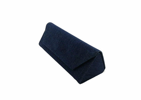 Blue Denim Custom Sunglass Case Folding Collapsible Eyeglass Case supplier