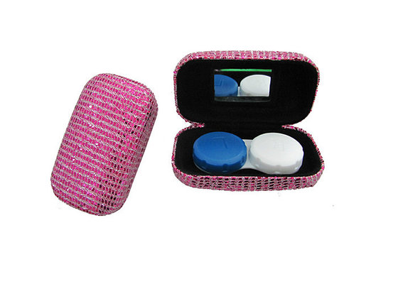 Custom Twinkle Cute Contact Lens Case Box Eye Contact Case With Soft Felt Lining supplier