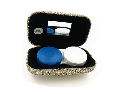 Custom Twinkle Cute Contact Lens Case Box Eye Contact Case With Soft Felt Lining supplier