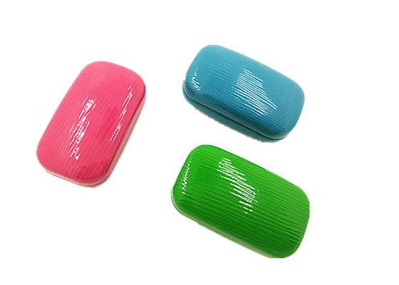 Colorful PU Leather Contact Lens Case Custom Contact Case Holder With Mirror supplier