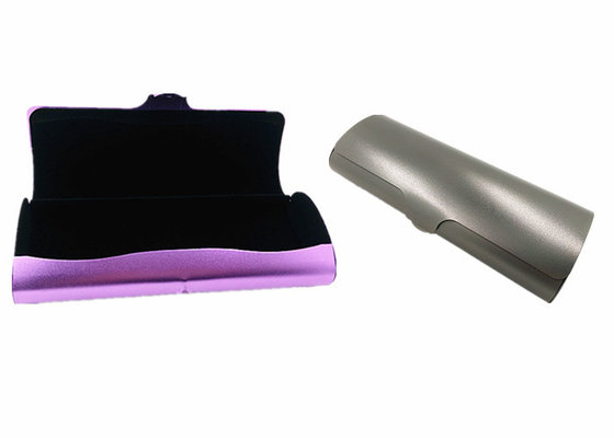Purple Optical Aluminium Glasses Case With Simply Design Easy To Clean supplier