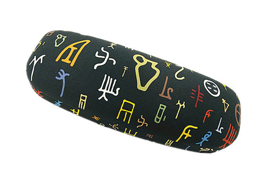 Iron Optical Eyeglass Cases Hard Shell With Interesting Graffiti Pattern supplier