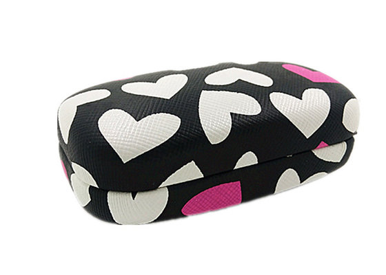 Heart Pattern Iron Contact Lens Travel Case Lovely Suitable For Women / Youth supplier