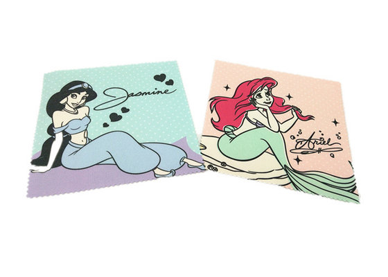 Cute Digital Printing Microfiber Fabric Eye Cleaning Cloth Full Printing Clothes supplier
