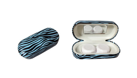 Customized PU Leather Contact Lens Case Recyclable And Durable OEM Acceptable supplier
