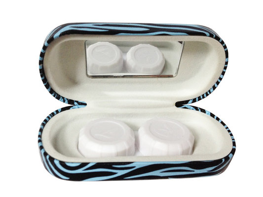 Customized PU Leather Contact Lens Case Recyclable And Durable OEM Acceptable supplier